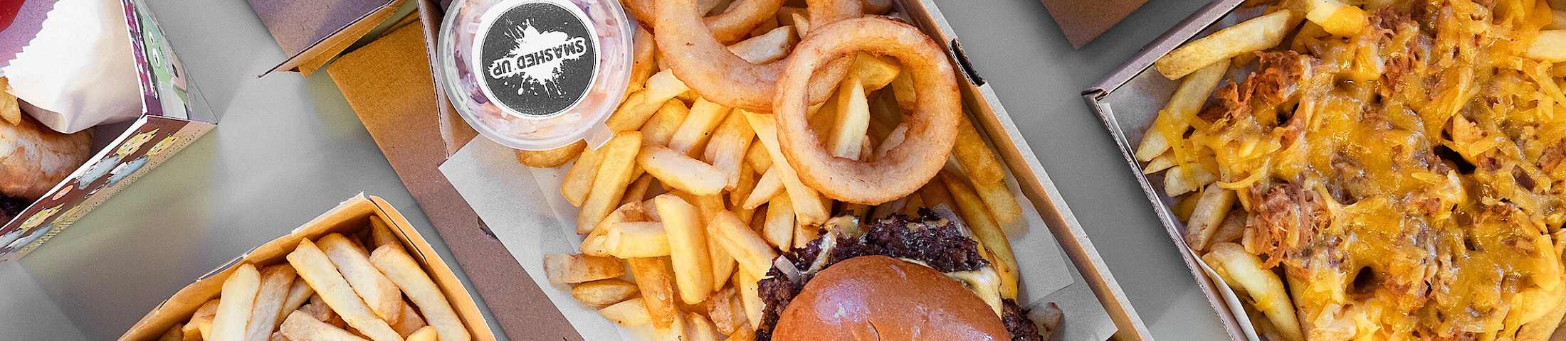 Smashed up restaurant menu in Aberdare - Order from Just Eat